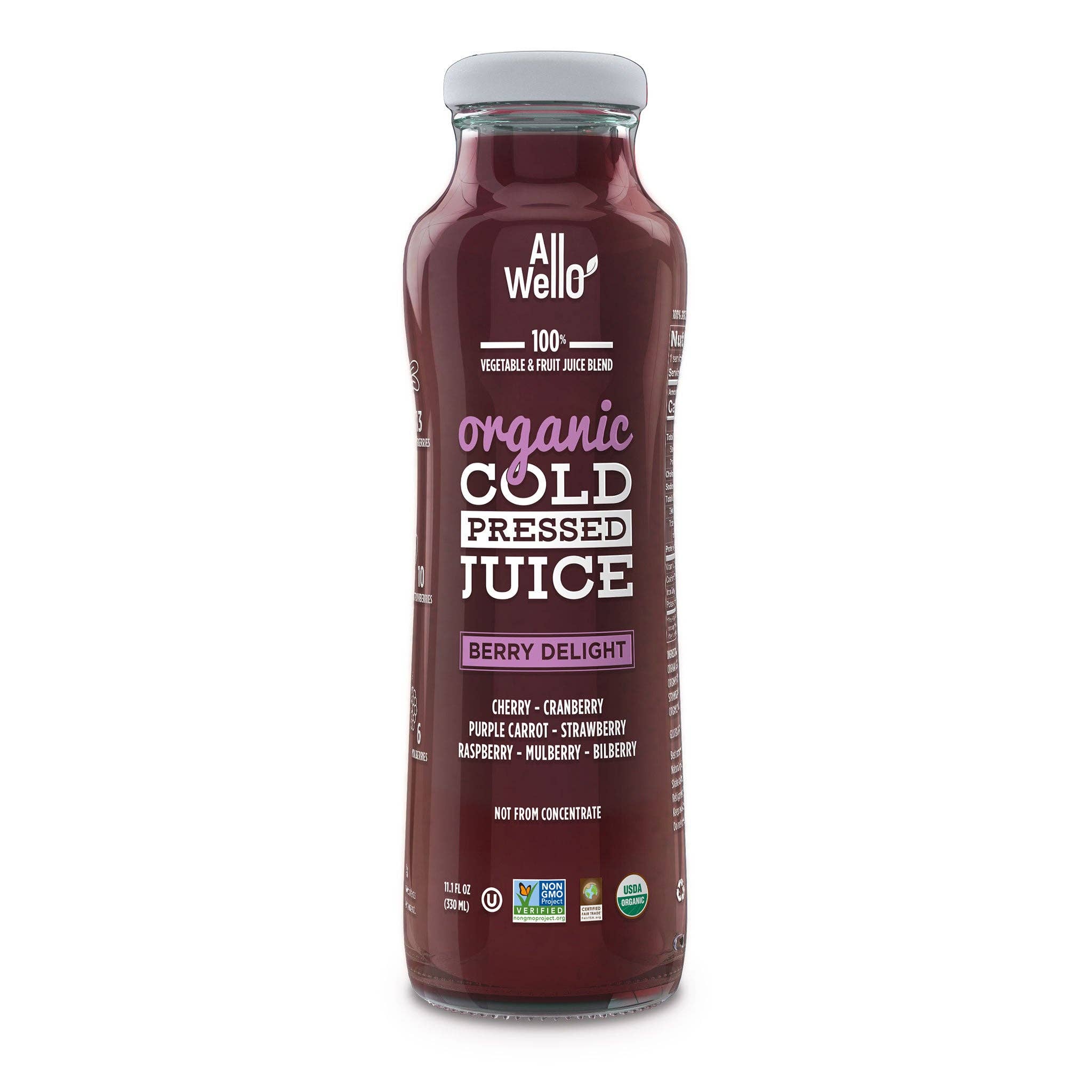 Organic Cold-Pressed Berry Delight Juice | Tinez Farms