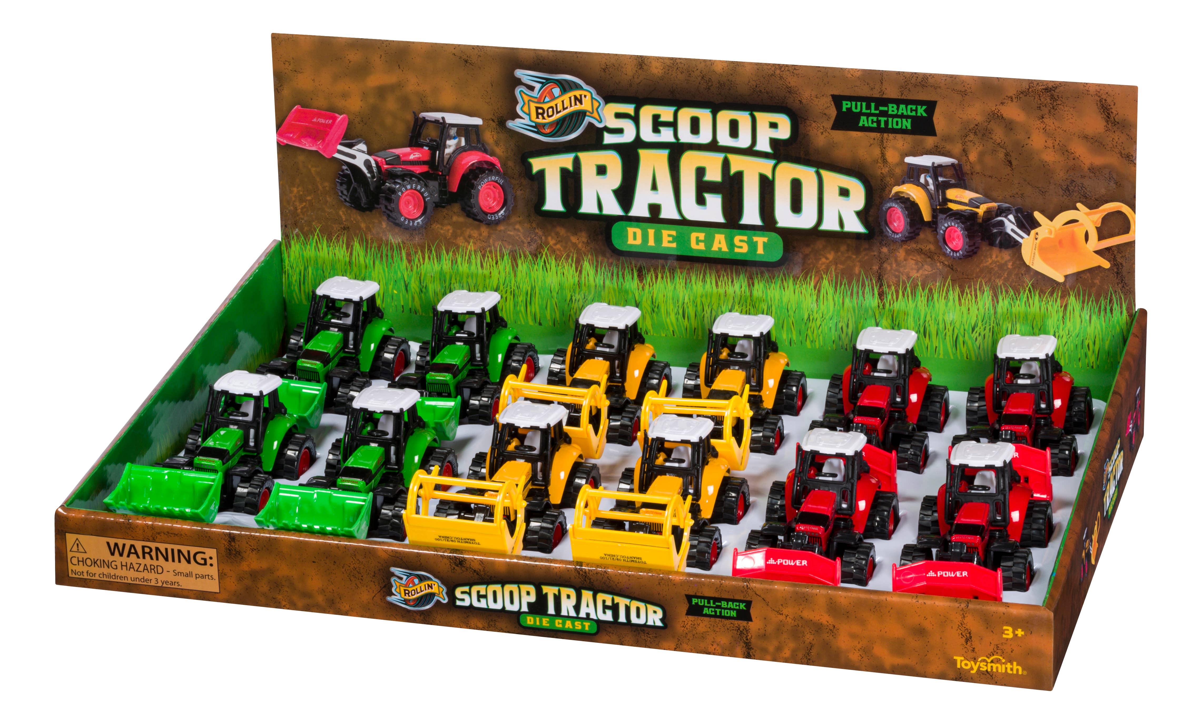 Toysmith Scoop Tractor-Toy Tractor, Farm Toys, Die Cast | Tinez Farms