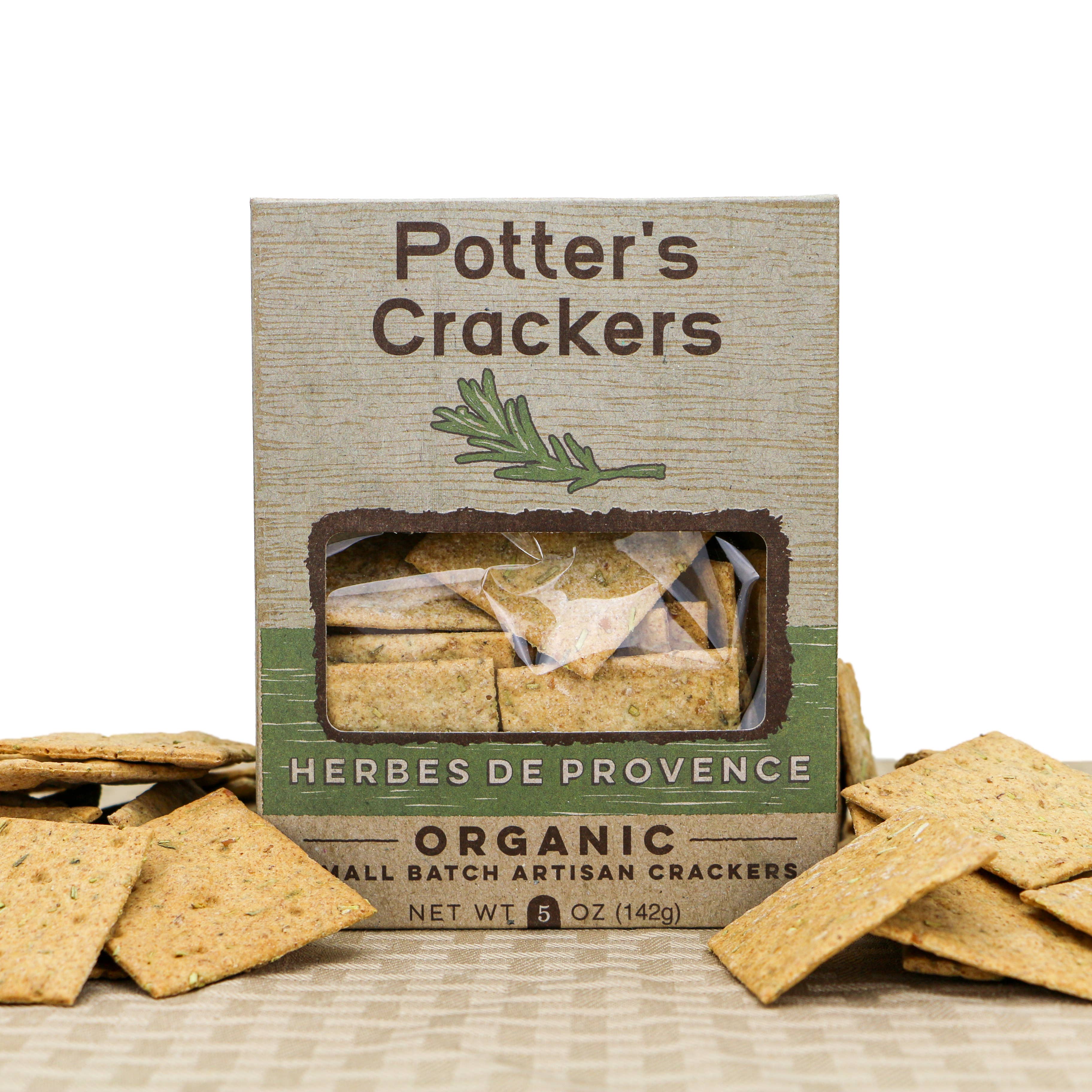 Potter's Crackers Organic Herbes de Provence Crackers - 5 oz | Tinez Farms